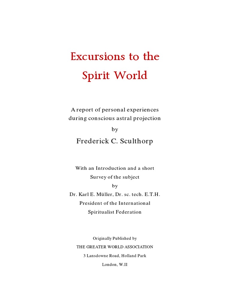 Astral Projections to the Spirit World | PDF | Astral Projection ...