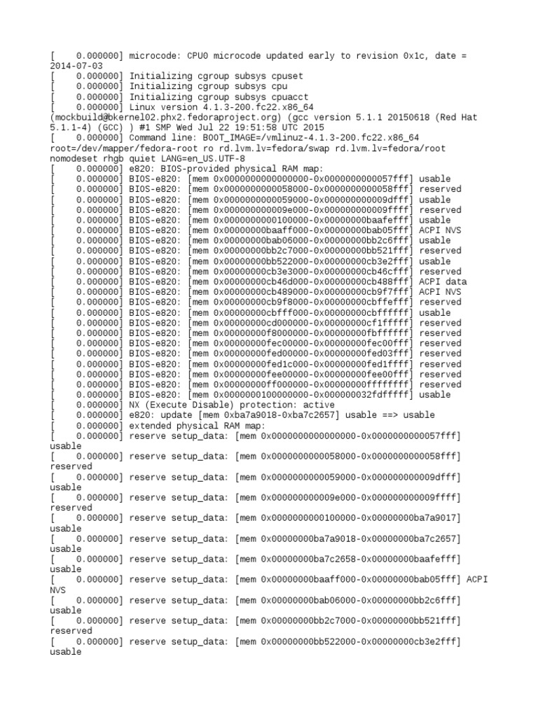 Vbox Dmesg | PDF | Computer Architecture | Classes Of Computers