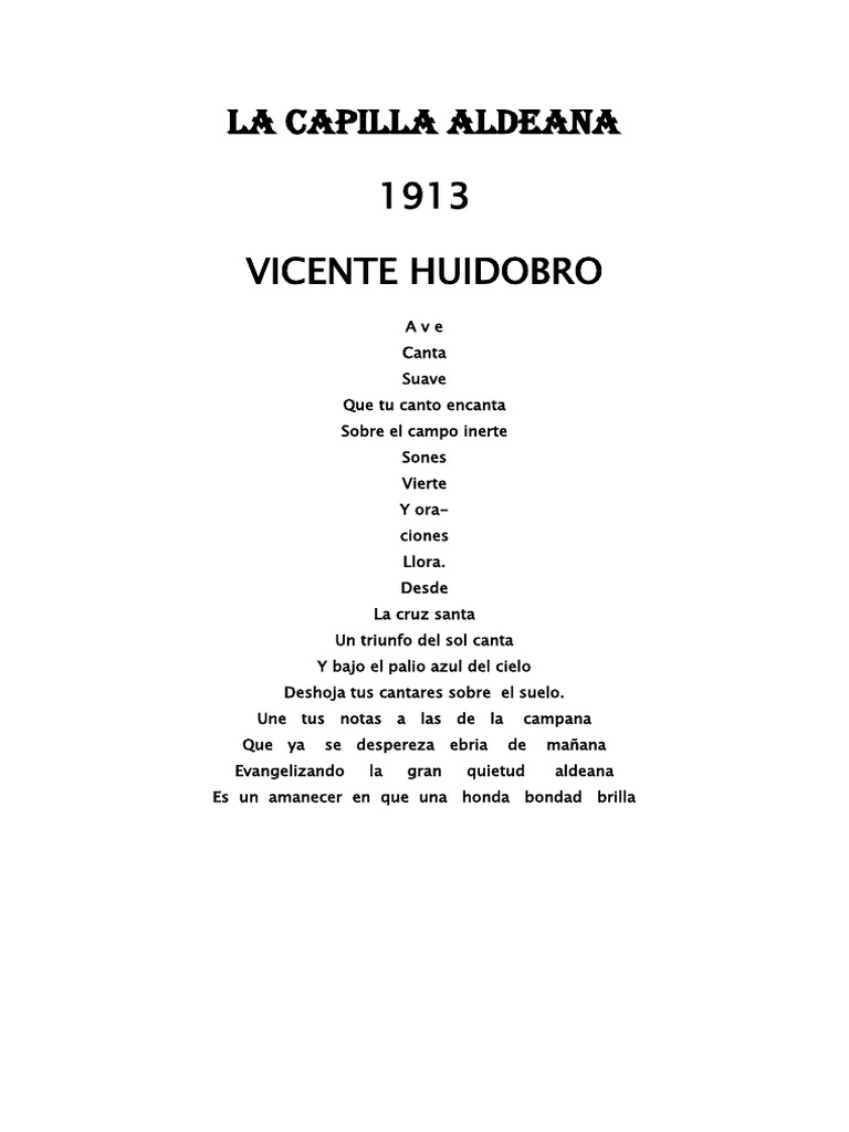 La Capilla Aldeana | PDF