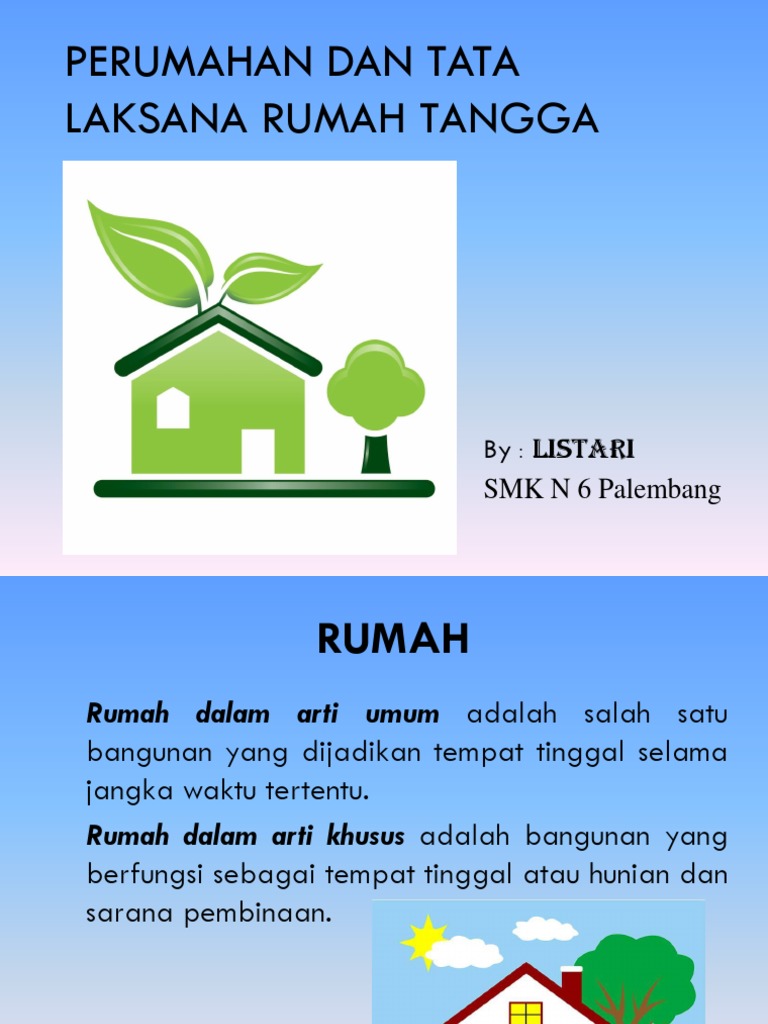 Perumahan Dan Tata Laksana Rumah Tangga - Perumperindo.co.id
