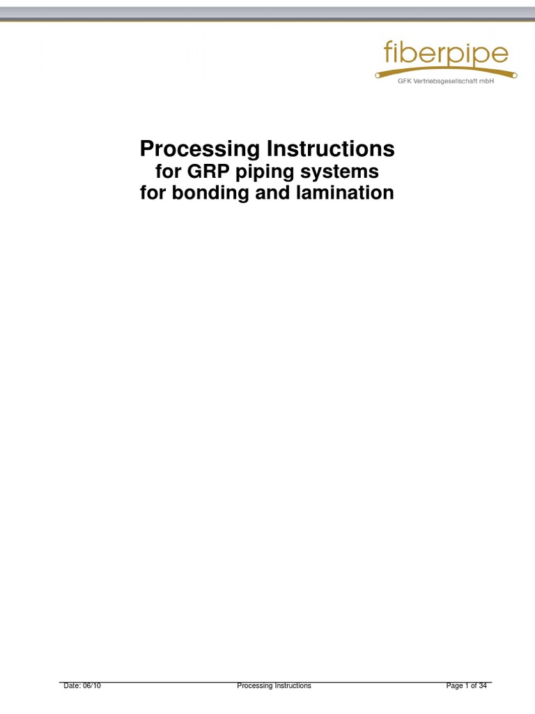 GRP Lamination Processing_Instructions.pdf | Epoxy | Adhesive