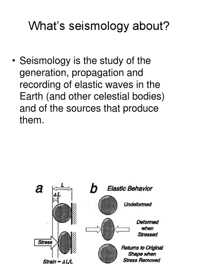 Basics Seismology | PDF | Young's Modulus | Waves