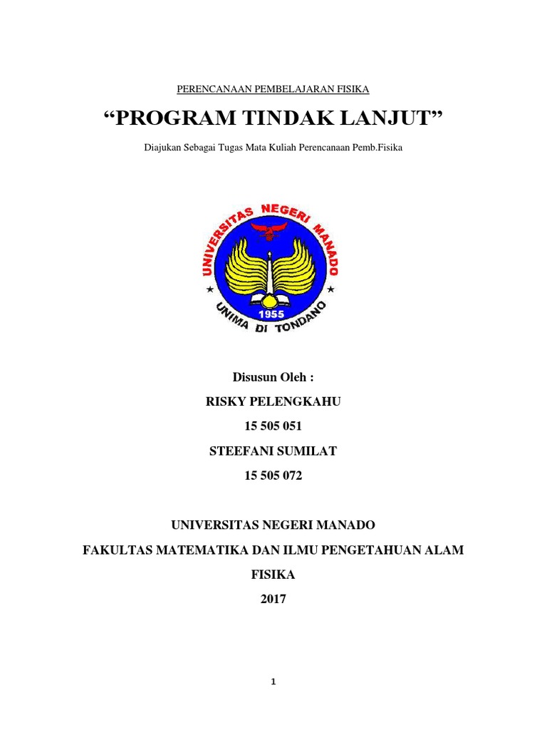 Program Tindak Lanjut | PDF