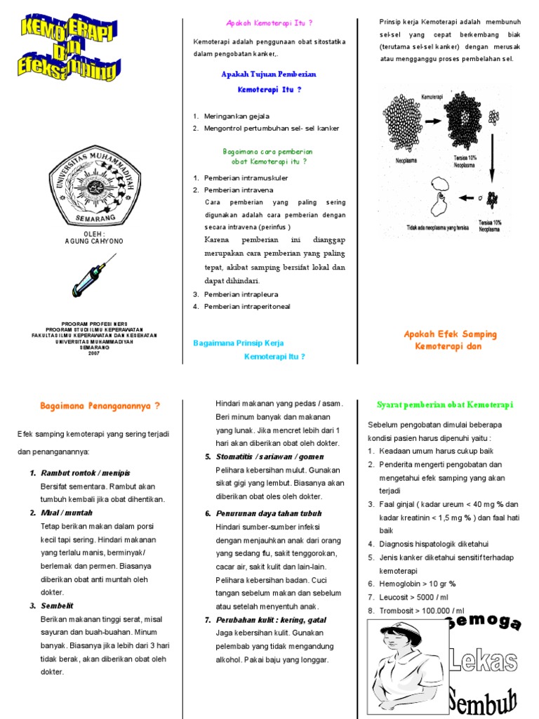 Leaflet Kemoterapi | PDF