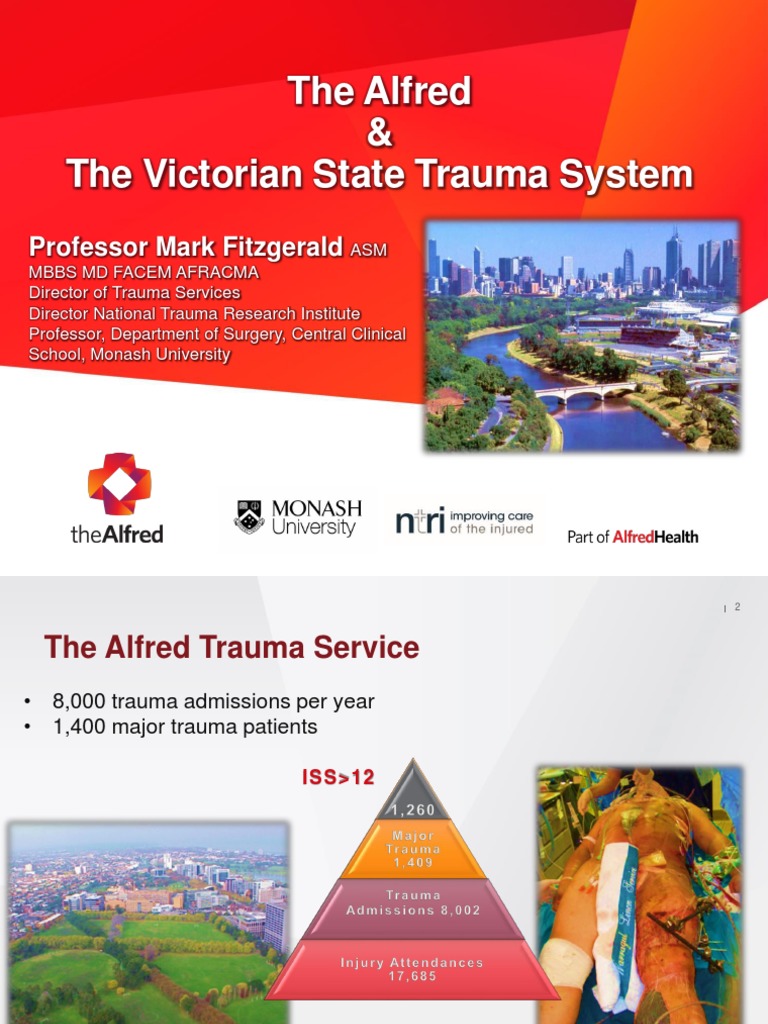 Prof DR Mark Fitzgerald What Is A Trauma System and Trauma System ...