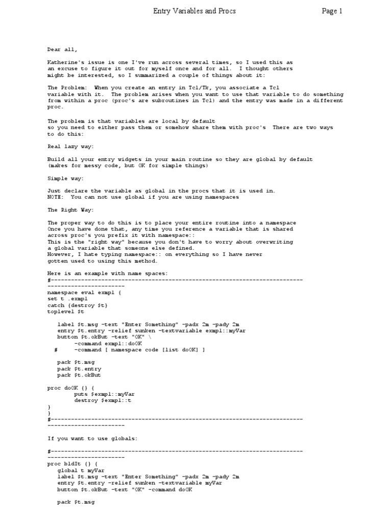 TCL-TK Ansys Tip | PDF | Subroutine | Computer Engineering