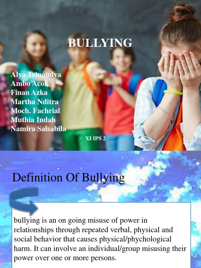 Bullying: Alya Trinandya Ambo Acok Finan Azka Martha Nditra Moch ...