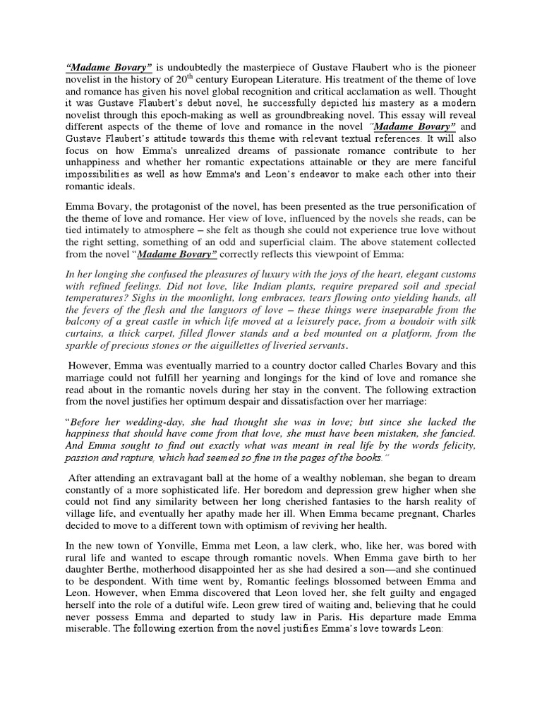 Madame Bovary | PDF | Madame Bovary