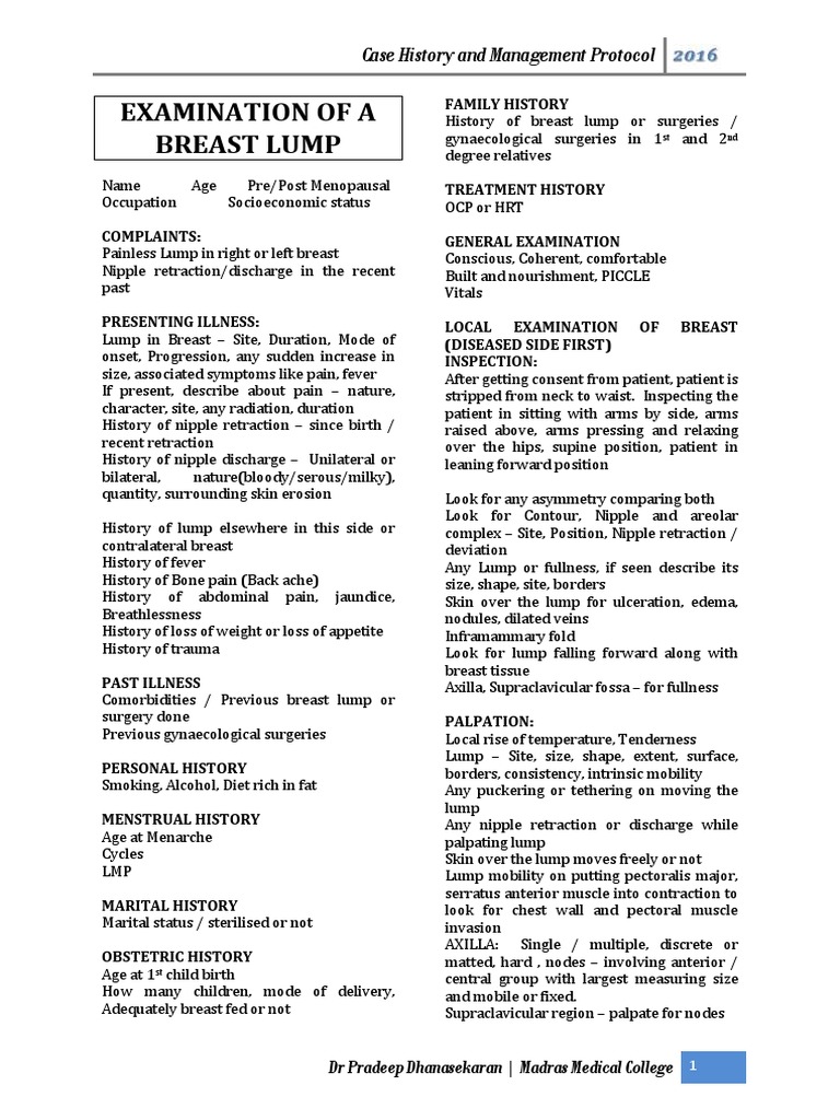 Case Proforma Final, Surgery | PDF | Breast Cancer | Tongue