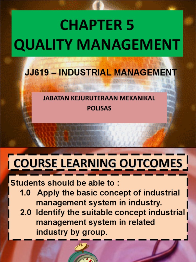 5.0 Quality Management | PDF | Iso 9000 | Quality Assurance