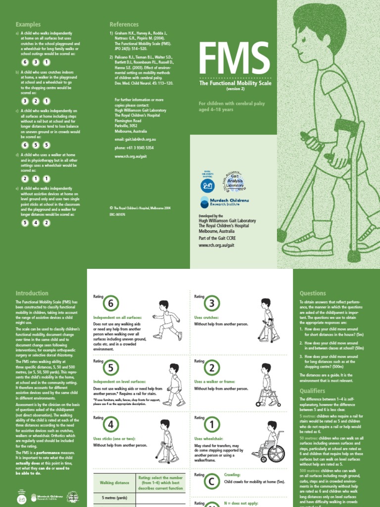 The Functional Mobility Scale Version 2 | Wellness | Medical The Functional Mobility Scale Version 2 | Wellness | Medical