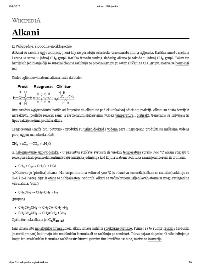Alkani - Wikipedia | PDF
