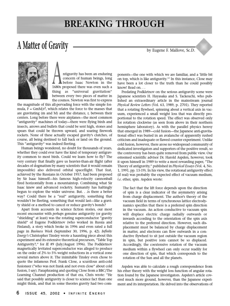 A Matter of Gravity: Breaking Through | PDF | Classical Mechanics ...