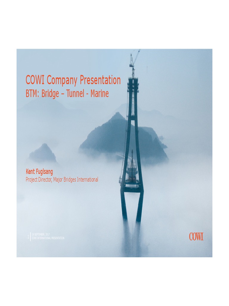 COWI Bridge and Tunnel Projects Overview | PDF | Transport | Civil ...