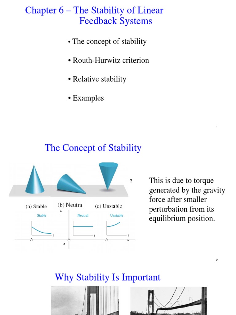Chapter 6 – The Stability of Linear Feedback.pdf | Stability Theory ...
