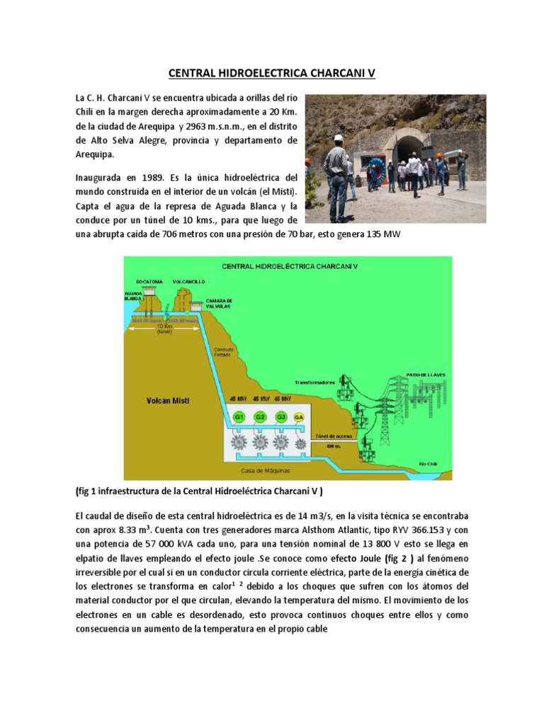 Central Hidroelectrica Charcani V | PDF | Transformador | Corriente eléctrica