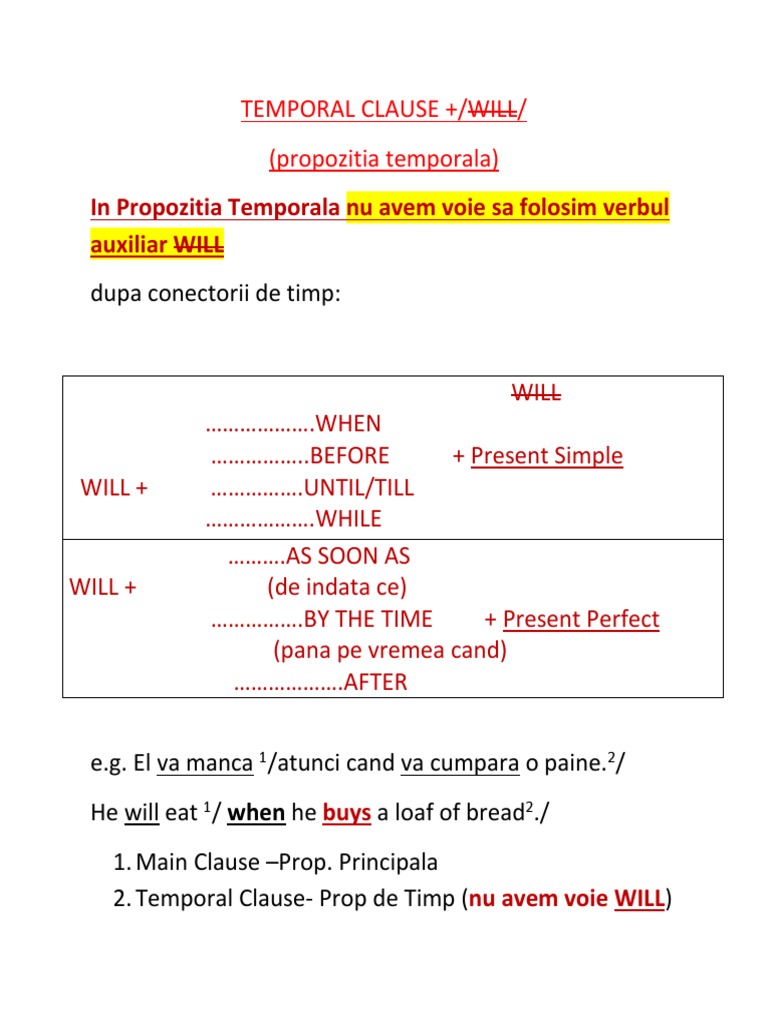 Temporal Clause | PDF