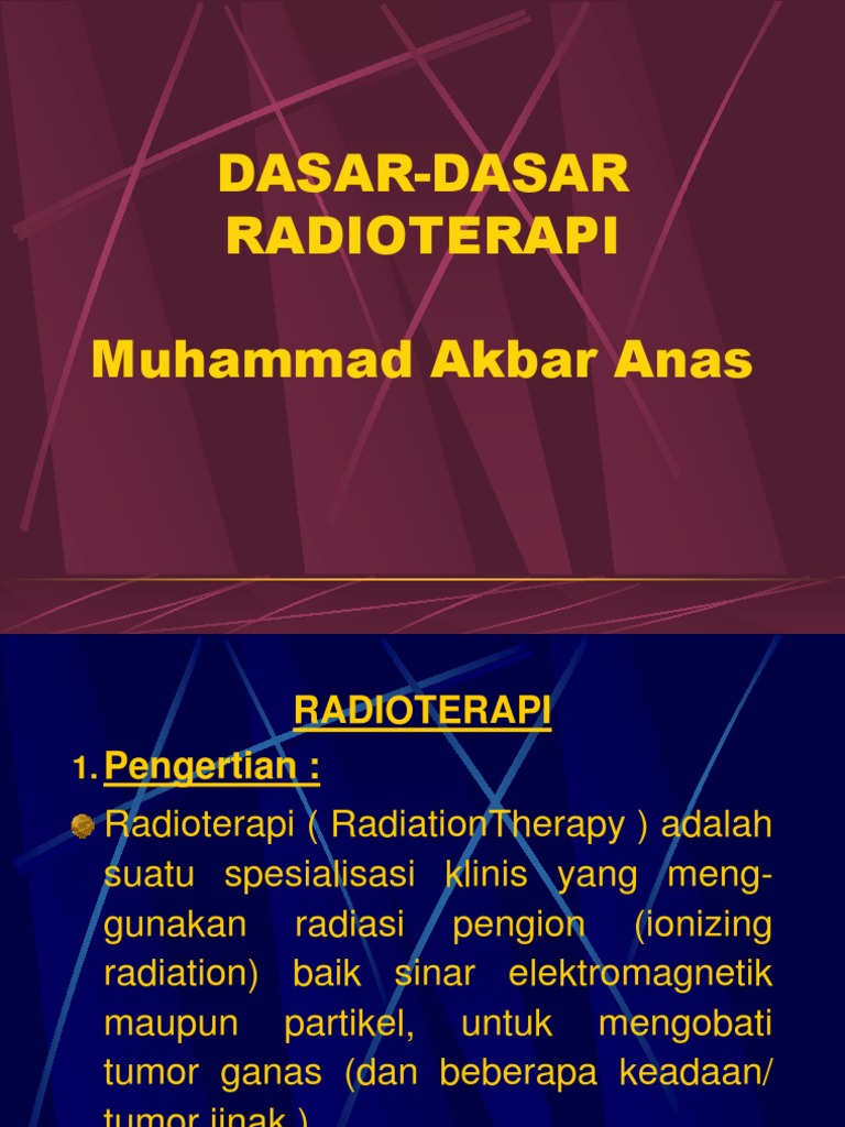 Radioterapi | PDF | Pengembangan Diri