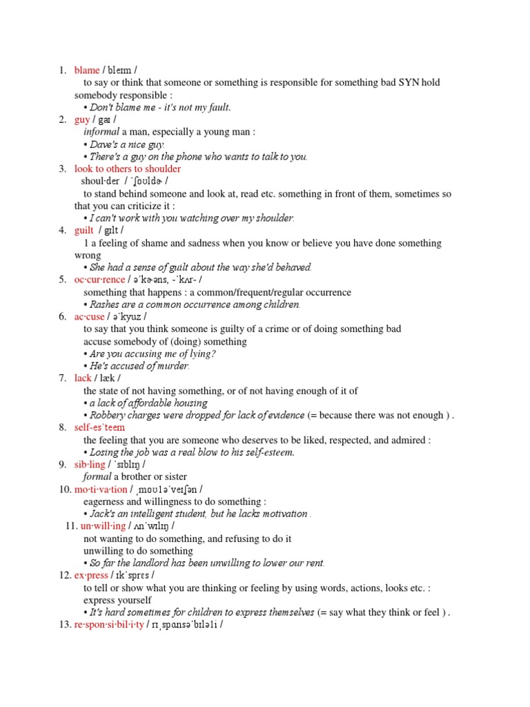 Blaming | PDF | Laughter | Guilt (Emotion)