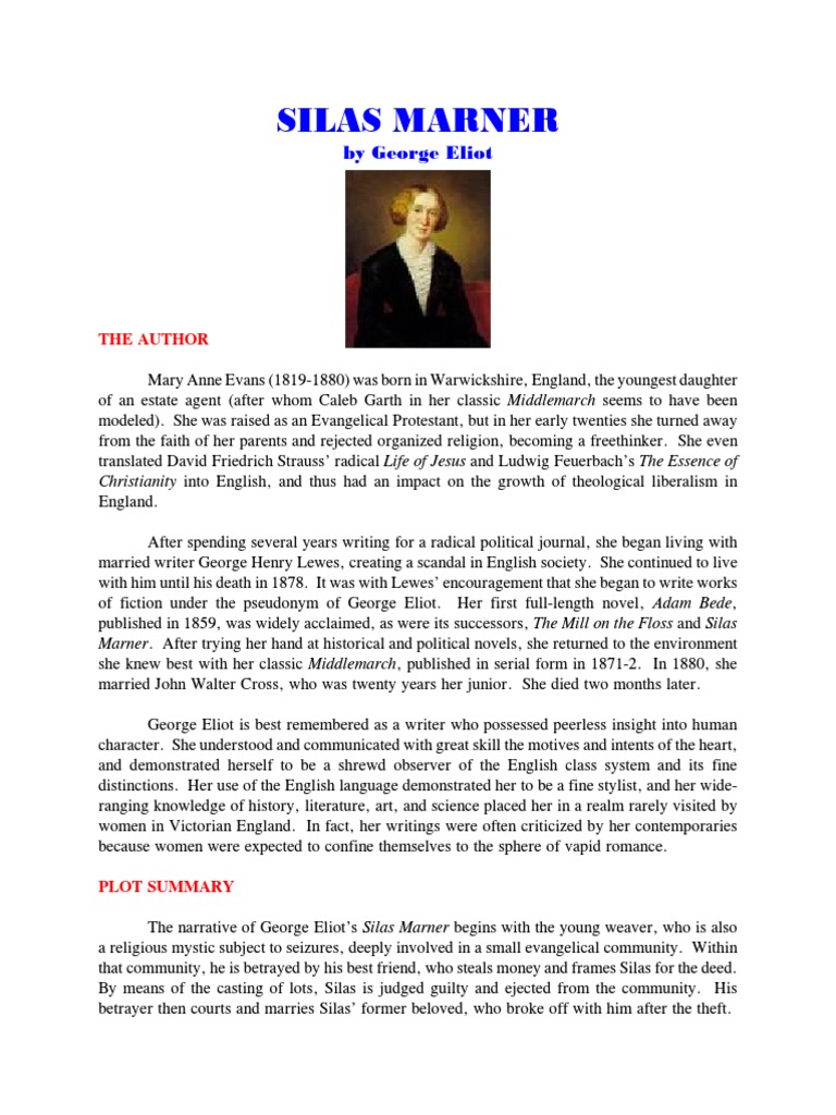Silas Marner PDF | PDF | George Eliot | Religion And Belief