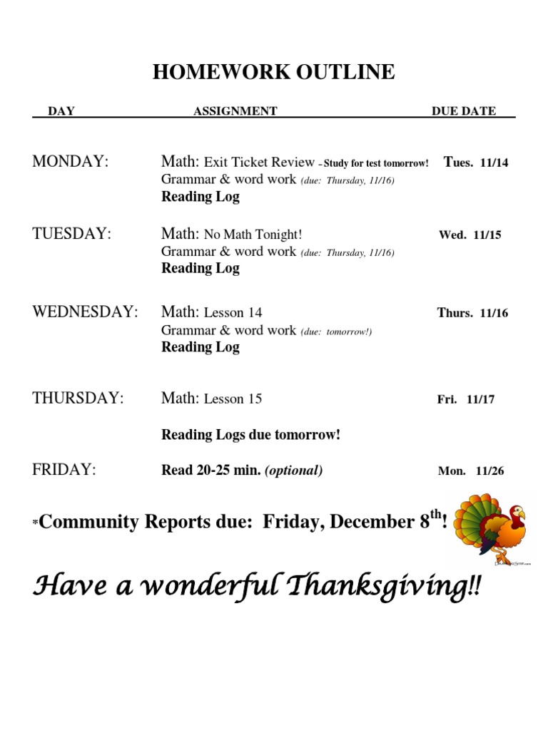 Homework Outline 17-12 | PDF