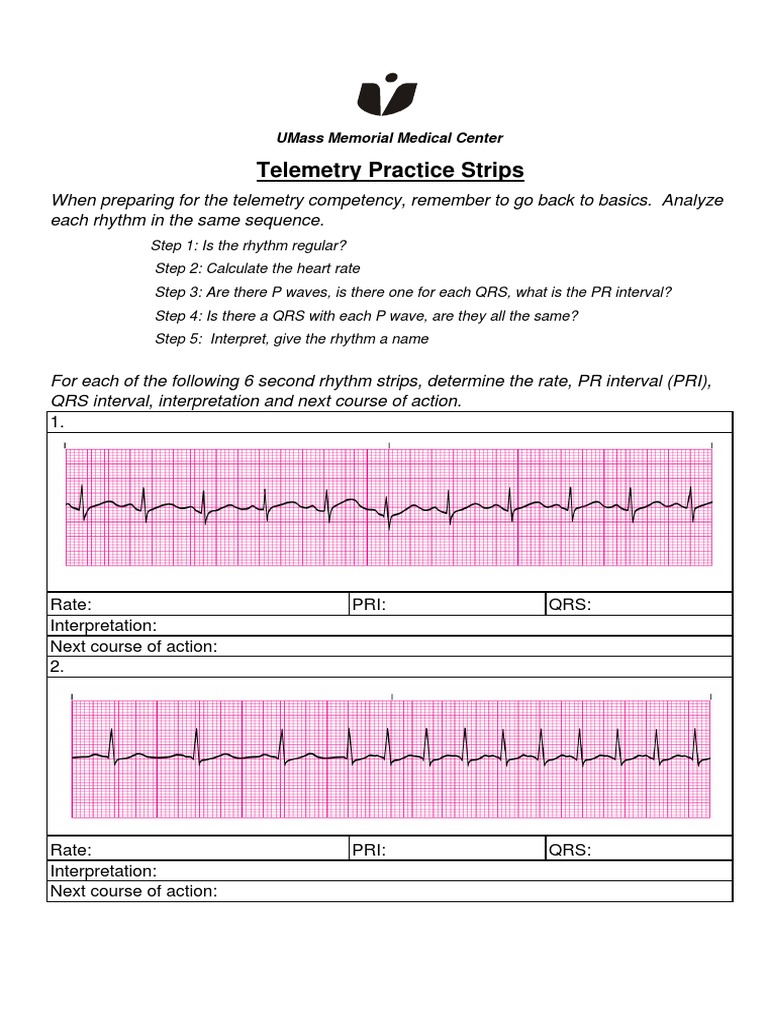 Practice Strips | PDF | Internal Medicine | Cardiac Electrophysiology