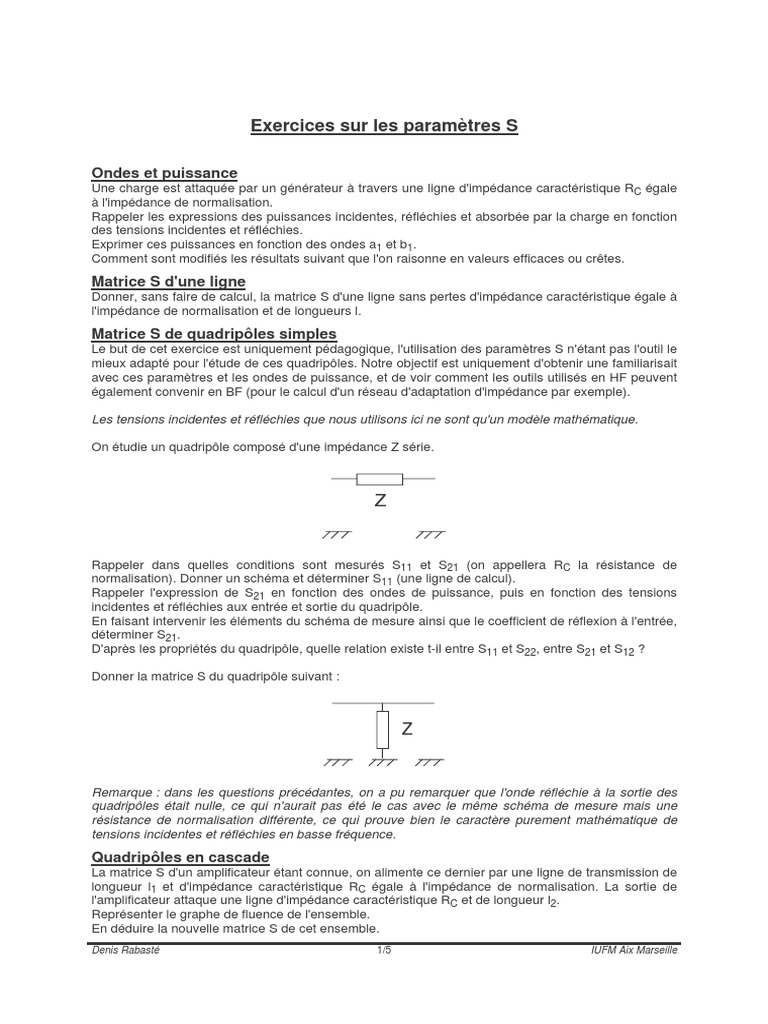 Exo S | PDF | Impédance (électricité) | Antenne (Radio)