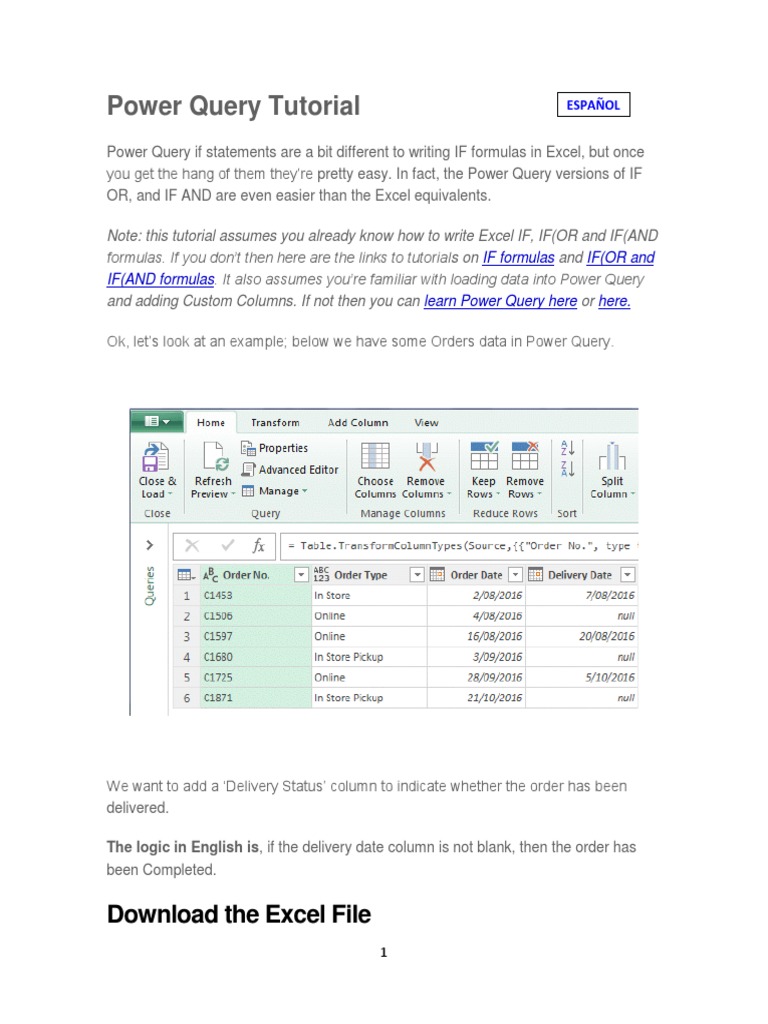 Power Query Tutorial | PDF | Software | Computing And Information Technology