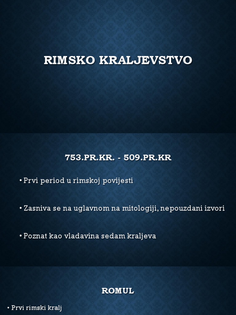 Rimsko Kraljevstvo | PDF