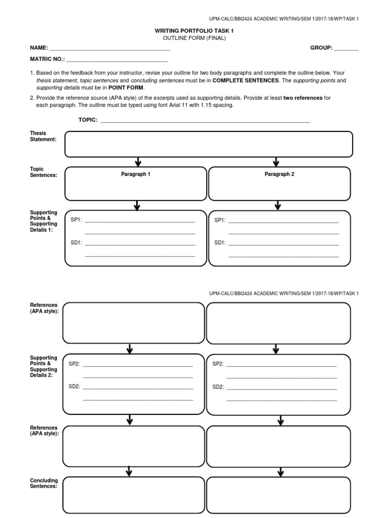 Bbi2424 Writing Portfolio Task 1 (Outline Form - Final) (1) | Printing ...