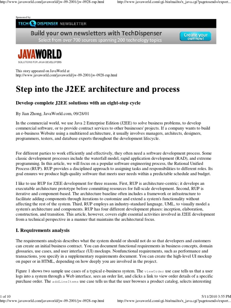 Develop Complete J2Ee Solutions With An Eight-Step Cycle: This Story ...