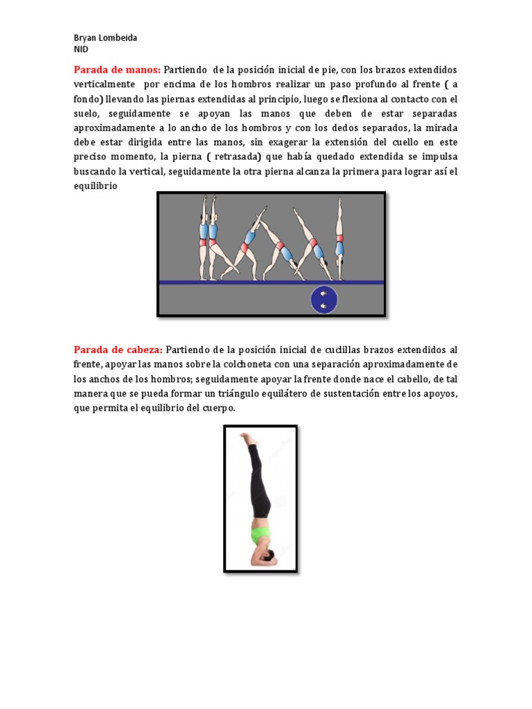posiciones invertidas | Gimnasia | Deportes | Prueba gratuita de 30 ...