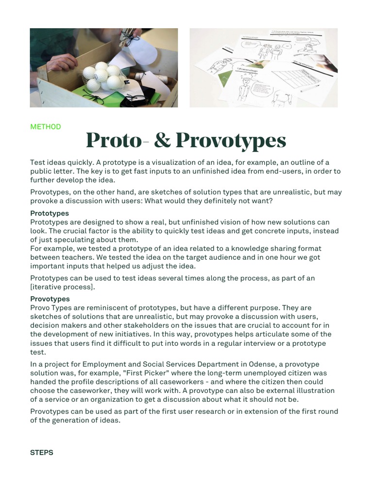 Prototypes vs Provotypes Explained | PDF | Prototype | Communication
