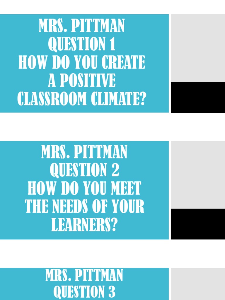 Mrs Pittman Interview | PDF