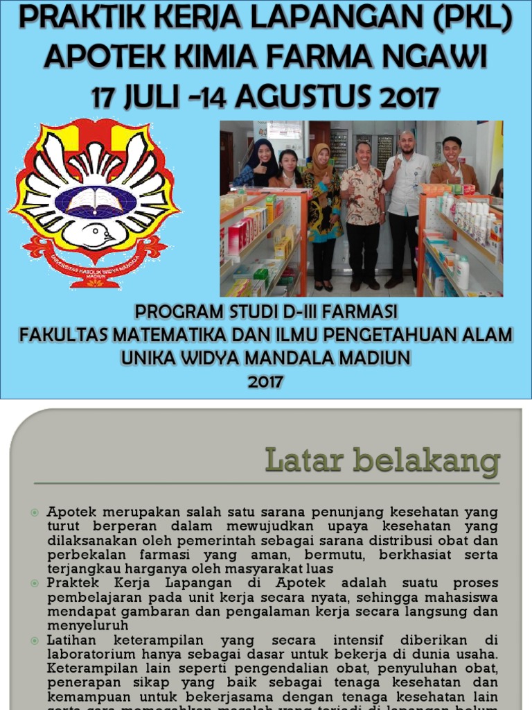 Praktik Kerja Lapangan (PKL) - 1 | PDF
