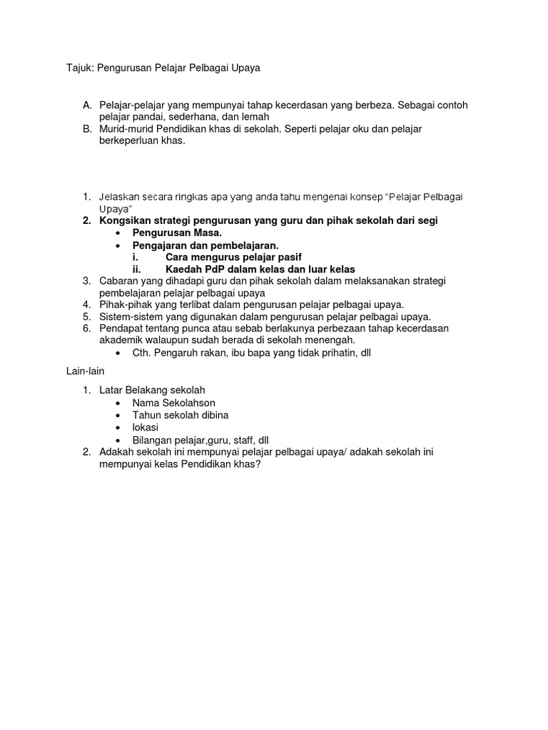 KPS Soalan Temu Bual | PDF