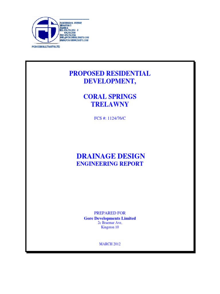 Engineering Report PDF | PDF | Storm Drain | Flood