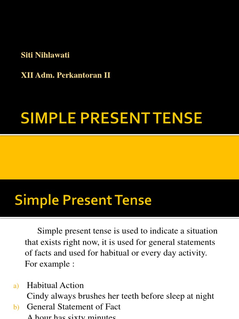 Simple Present Tense | PDF | Linguistics | Syntactic Relationships