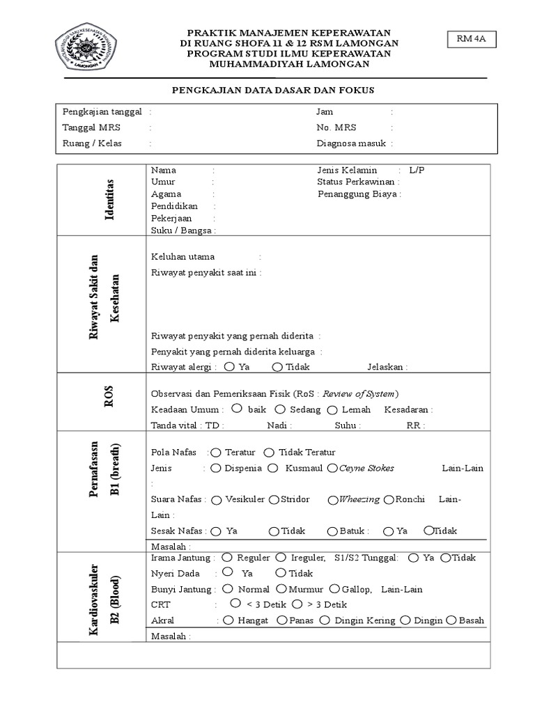 Format Status Pasien | PDF