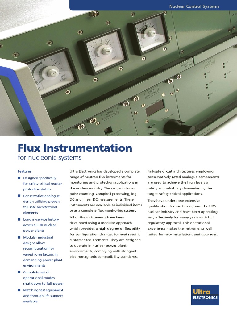 Flux Instrumentation: For Nucleonic Systems | PDF | Instrumentation ...