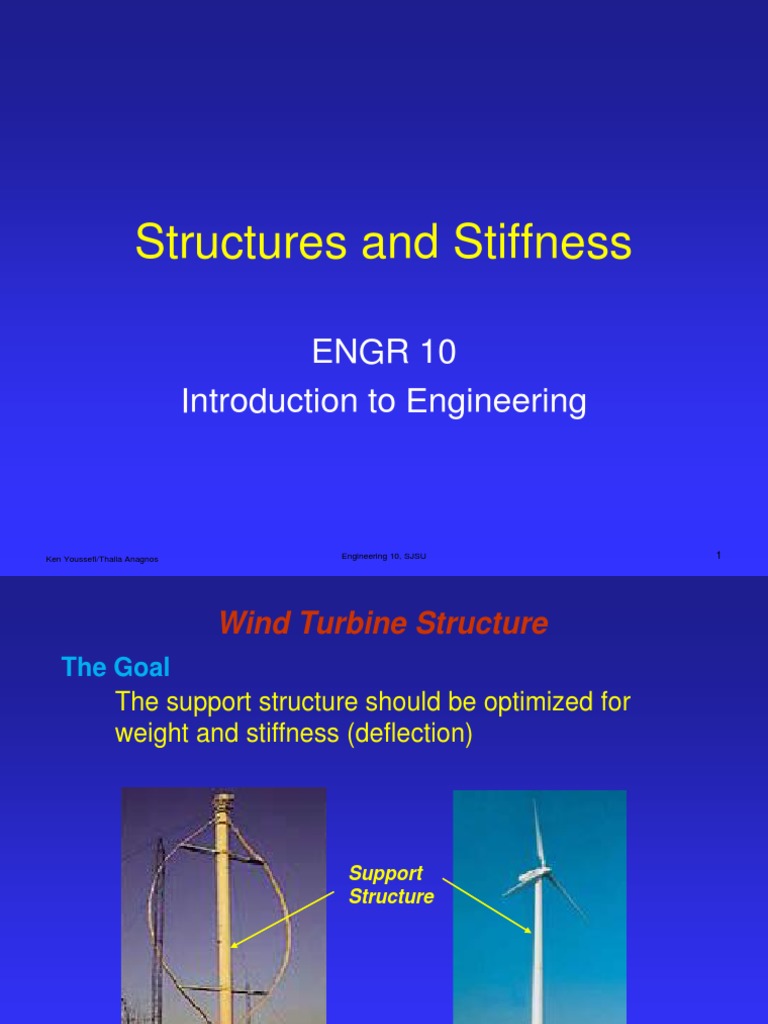 Structures and Stiffness: Engr 10 Introduction To Engineering | PDF ...