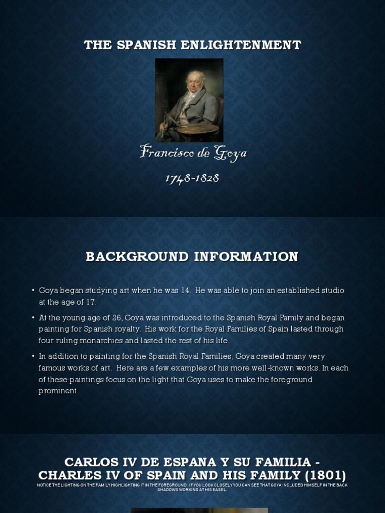 Goya - Spanish Enlightenment Powerpoint | PDF | Francisco Goya | Art Media