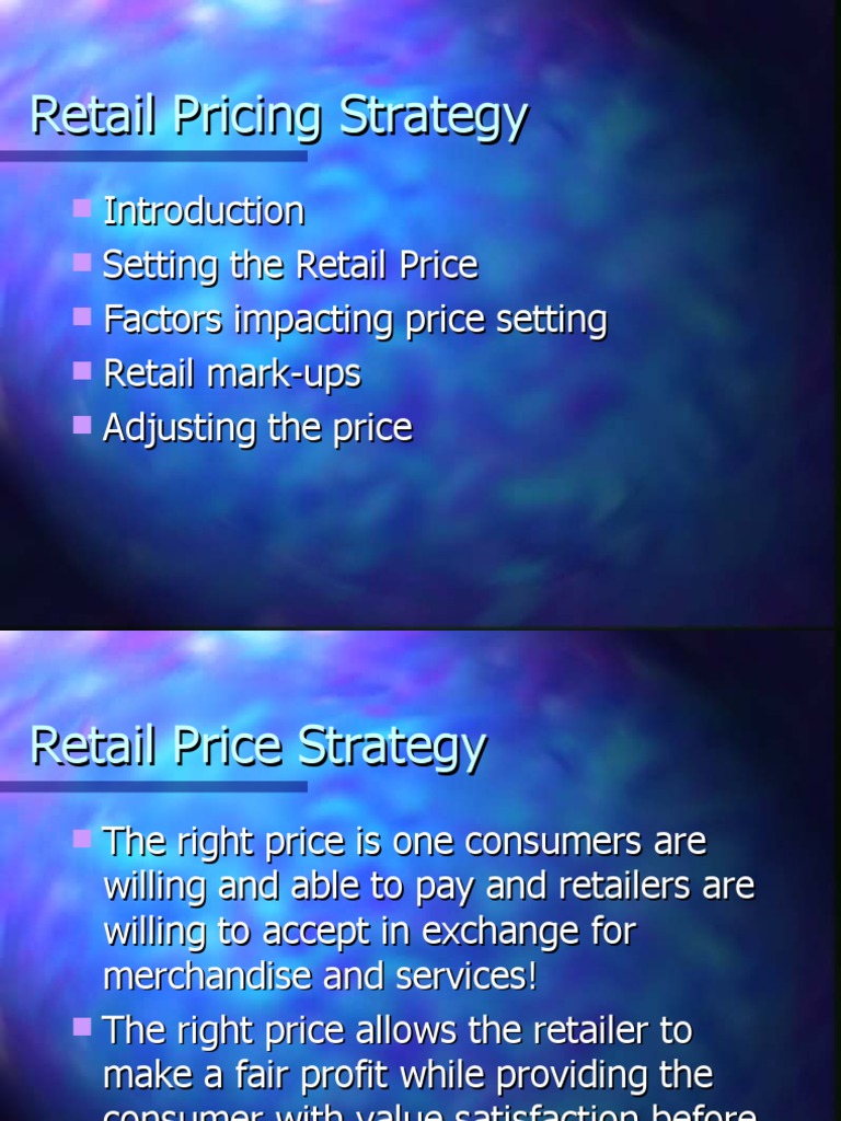 Retail Pricing Strategy Essentials | PDF | Retail | Prices