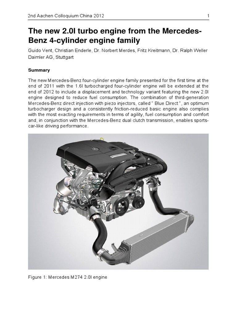 M274 | Internal Combustion Engine | Fuel Injection