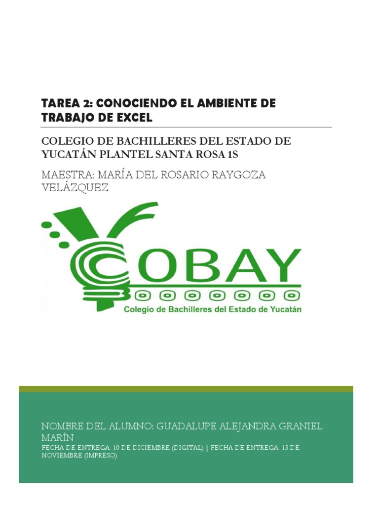 Tarea 2 Parcial 2 Cobay Santa Rosa 1S: Conociendo El Ambiente de ...
