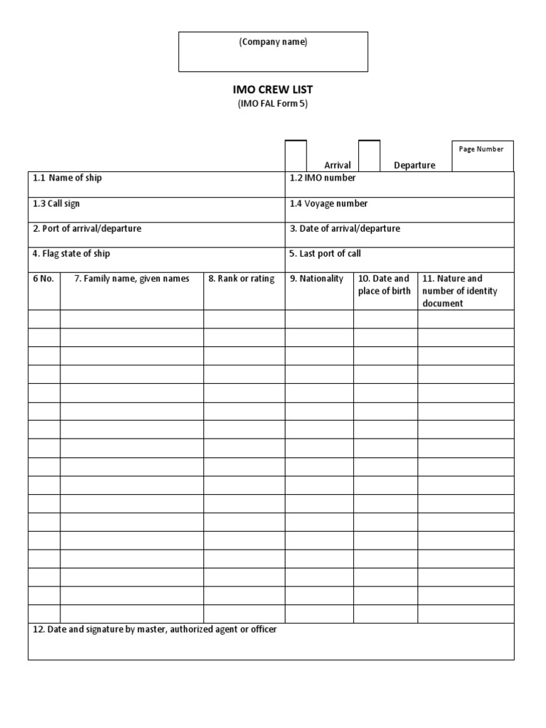 Crew List Kapal - Homecare24