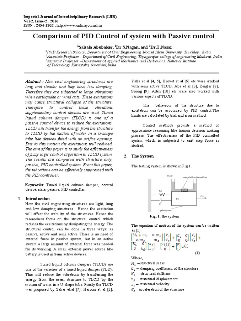 Pid Control | PDF | Mechanics | Physics