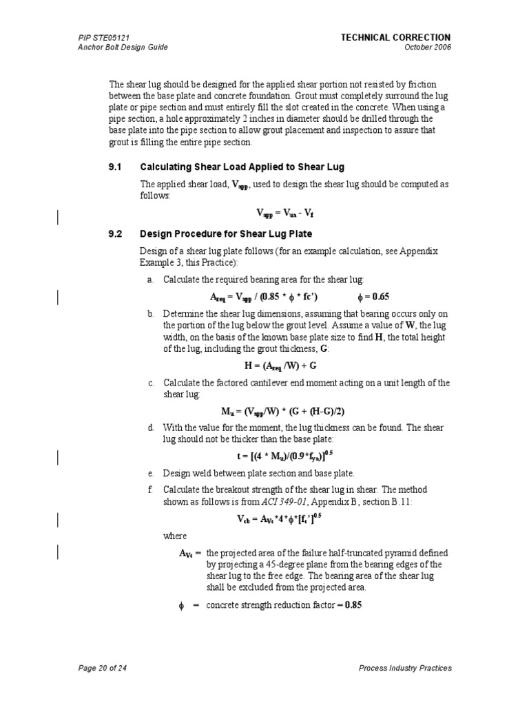 Shear Lug Verification Example 2 | Download Free PDF | Pipe (Fluid ...