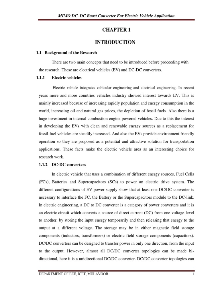 DC Boost Converter | PDF | Direct Current | Power Inverter