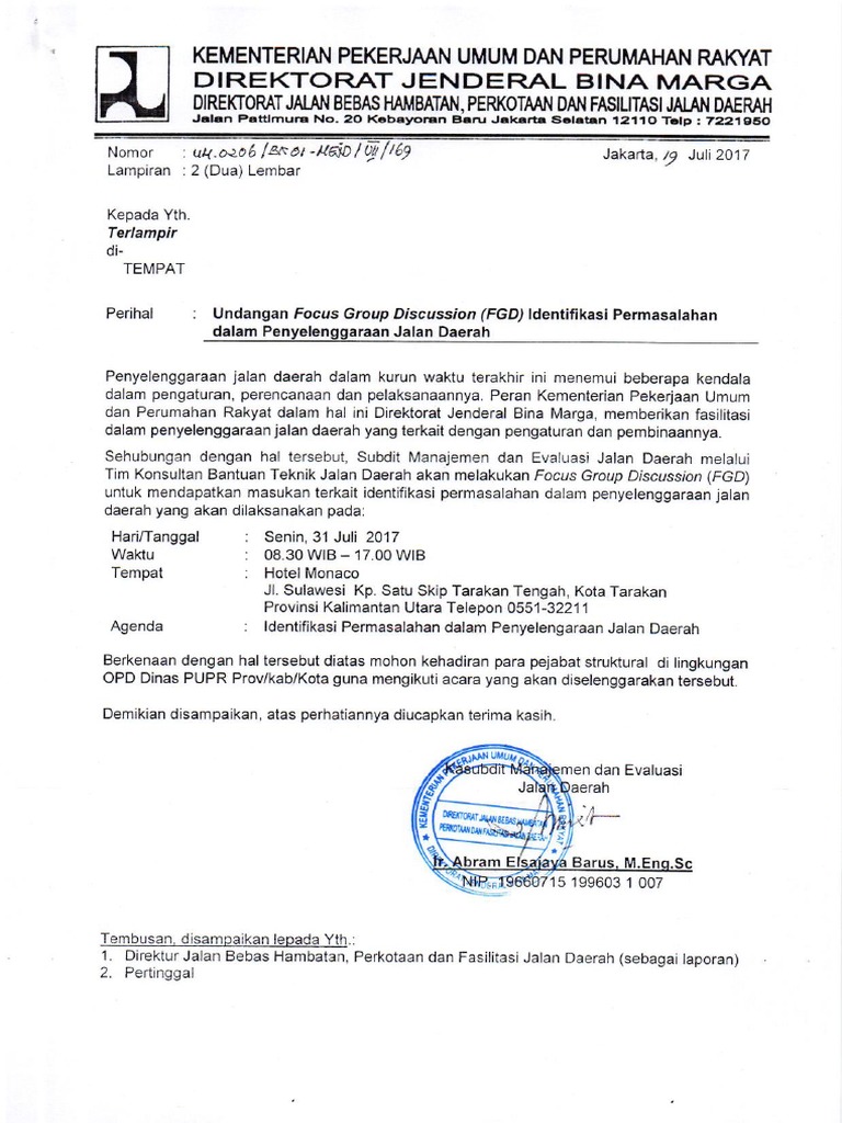 Undangan FGD PDF | PDF